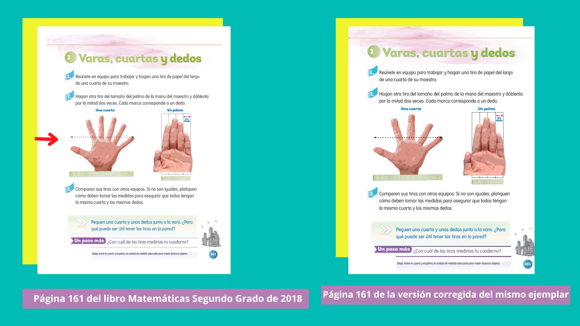 La foto de la mano con 6 dedos no es de los nuevos libros de texto
