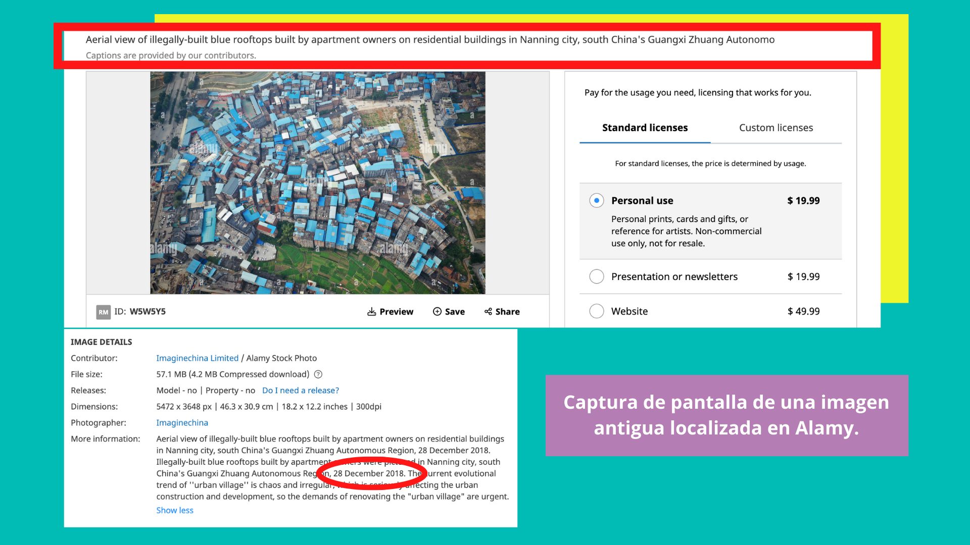 Los techos azules en China no son para evitar ataques con rayos